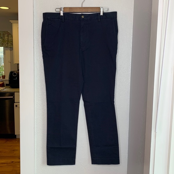 Polo Ralph Lauren | Pants | Polo Ralph Lauren Chino Stretch Slim Fit Pants Navy Blue Cotton ...